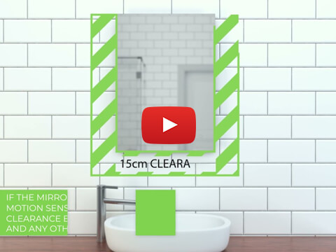 Sensio Glimmer Pro Dimmable Mirror With Diffused LED Border